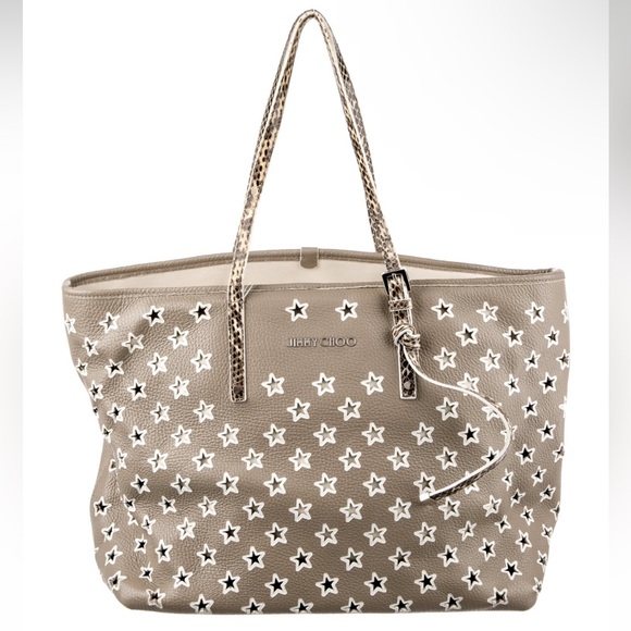 Jimmy Choo | Bags | Jimmy Choo Leather Lasercut Tote Bag | Poshmark